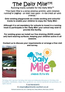 The Daily Mile Running Tracks Ball Court Marking Line Painting Hampshire